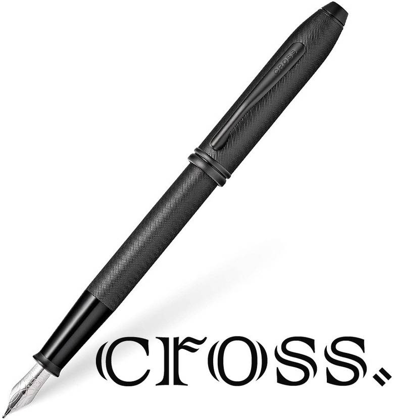 CROSS TOWNSEND BLACK PVD MICRO-KNURL FOUNTAIN PEN – FINE NIB Fountain ...
