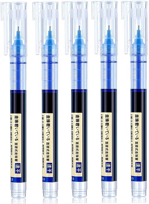 mallets Lantu Fine Roller Gel Pen 0.5mm Large Capacity Blue Color Ink ...
