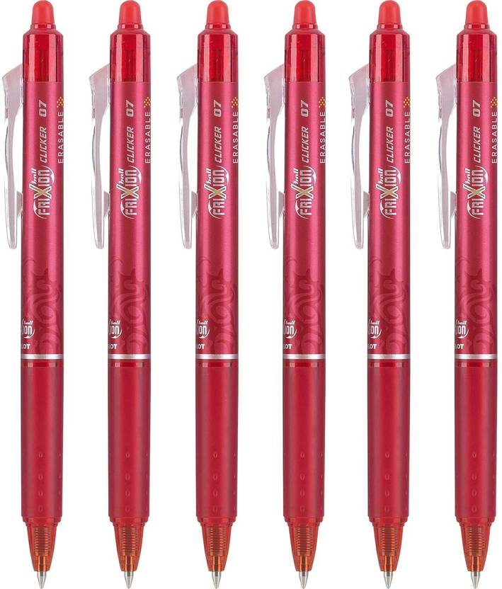 PILOT Pilot Frixion Clicker Red Gel Pen 0.7mm, Erasable Ink Gel Pen ...