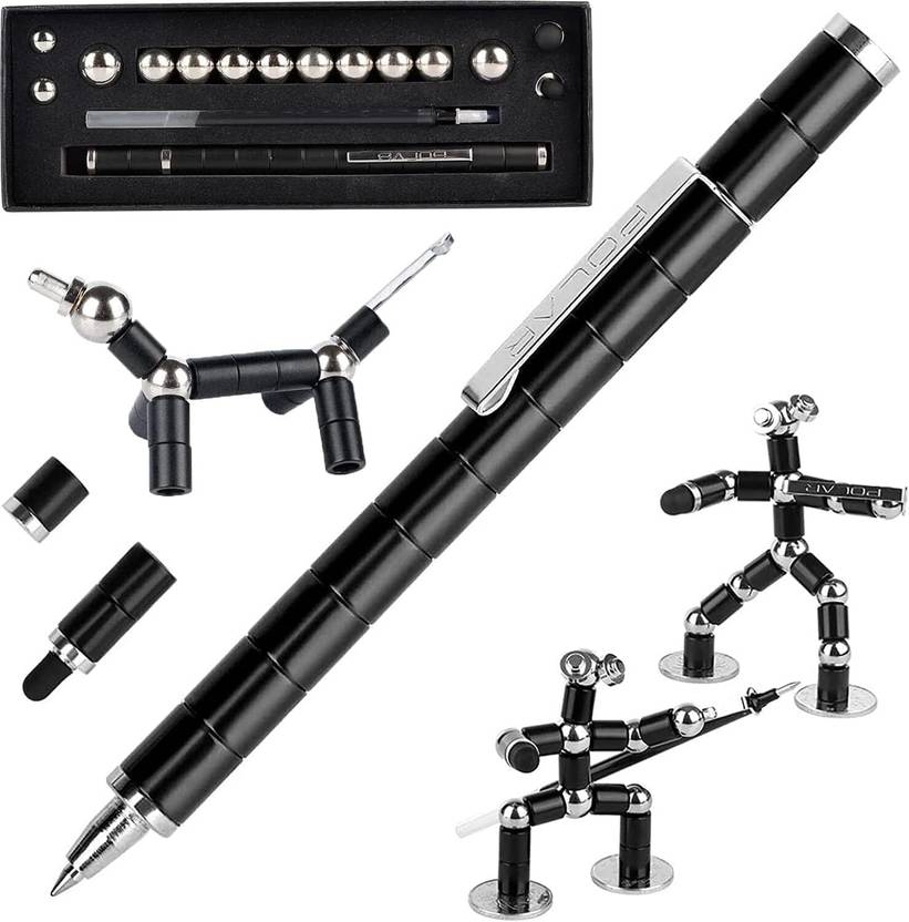 MOONZA Black Magnetic Pen Magnet Cube Toys Sculpture Building Magnetic ...