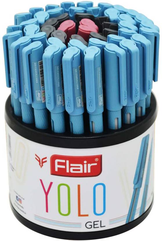 FLAIR Yolo Gel Pen Pack of 50 Gel Pen - Buy FLAIR Yolo Gel Pen Pack of ...