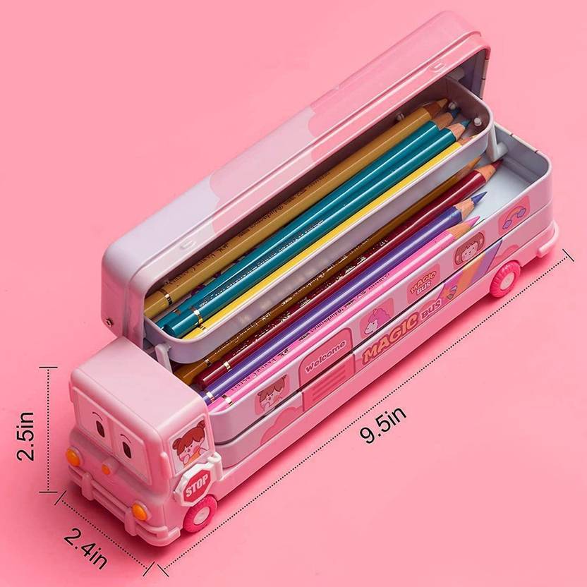 Flipkart.com | APS Traders Bus na Art Plastic Pencil Box - Box
