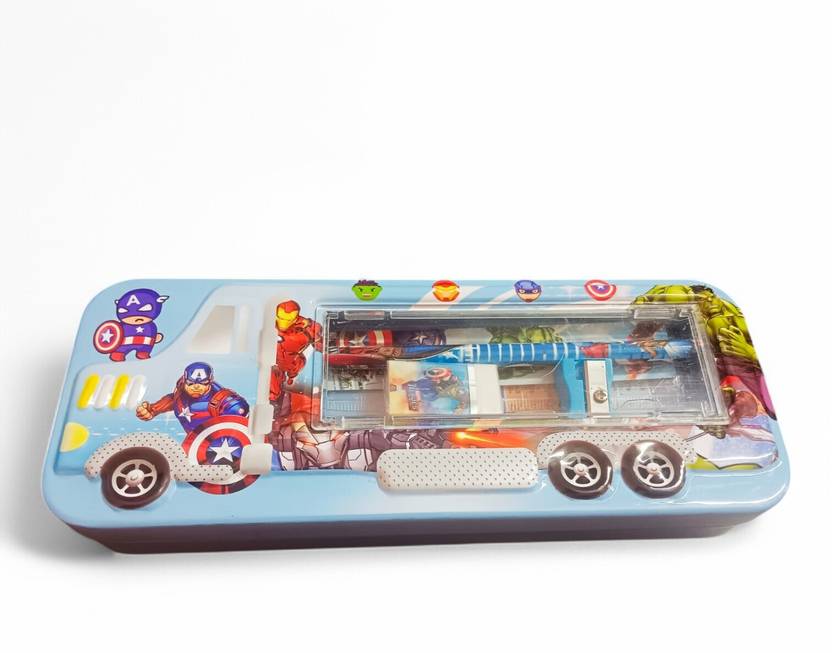 Flipkart.com | AKFLICKS pencilbox captain amarica Art Metal Pencil Box ...