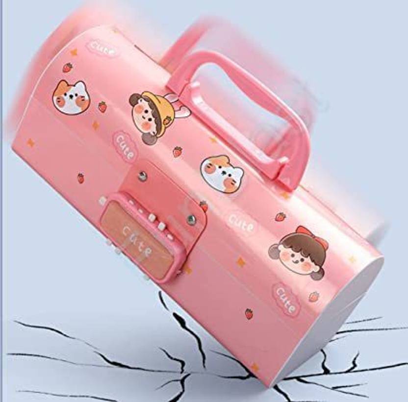 Flipkart.com | Aarav Enterprises Pencil Box Password Lock Art Plastic ...