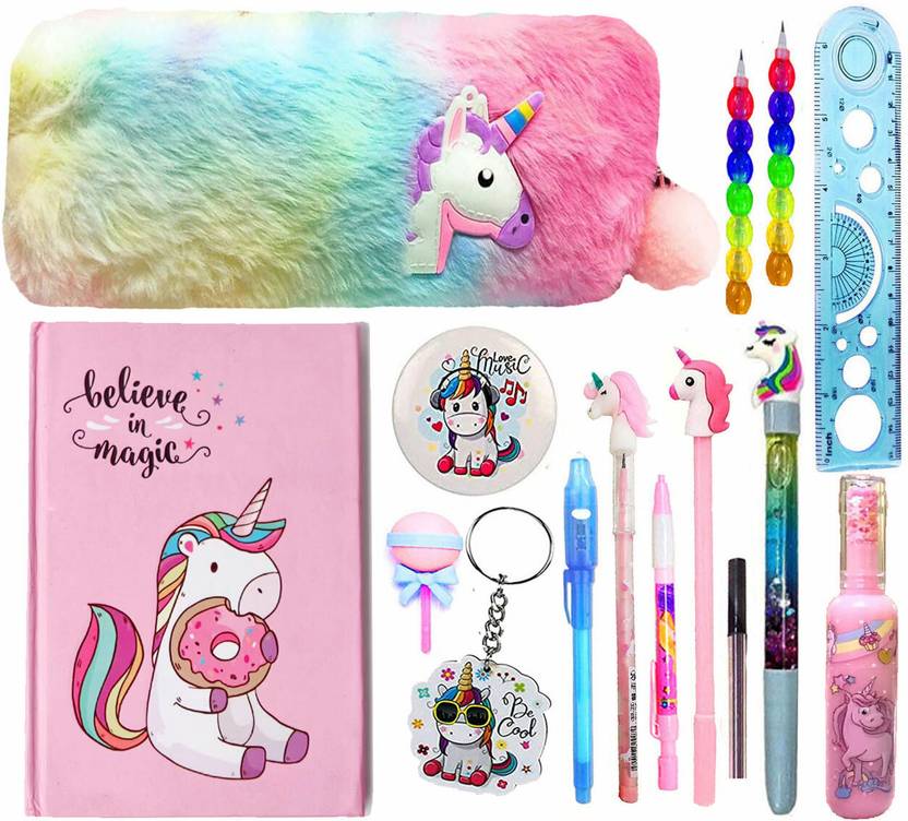 Flipkart.com | Neel Unicorn Stationery Set for Girls Return for ...