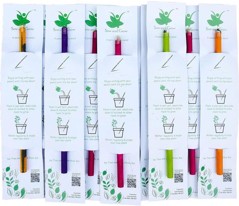Flipkart.com | Sow and Grow Plantable Seed Pencils (Pack Of 50 Single ...