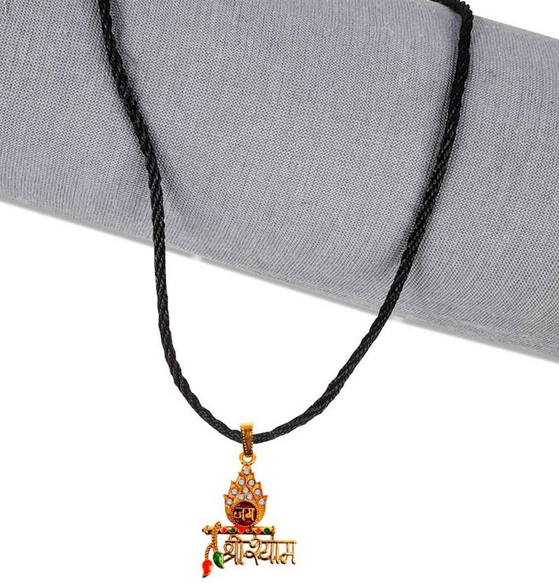 Uniqon Nug Jai Shri Khatu Shyam Bansuri Leaf Design Pendant Locket ...