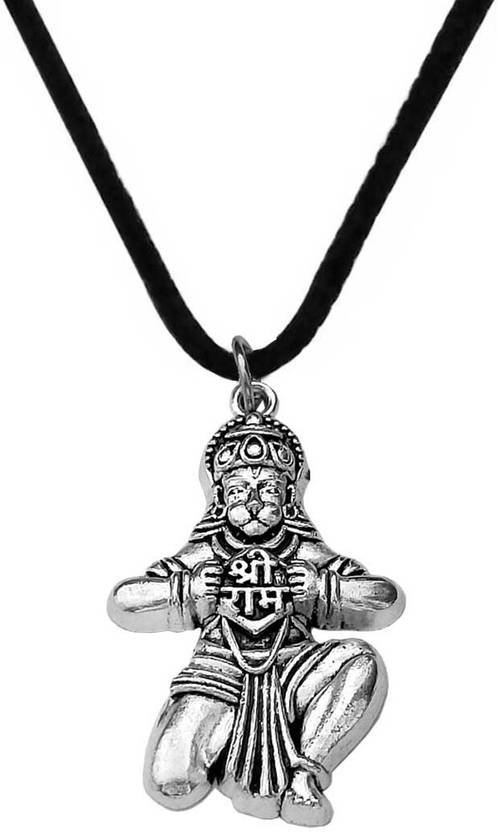 Shiv Hari Hanuman Bajrangbali with shree RAM Black Thread Pendant Set ...