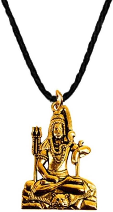 Uniqon Sitting Shiva Mahadev Shankar Mahakaal Trishul Snake Locket ...