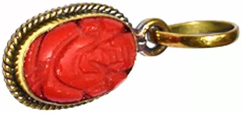 EVERYTHING GEMS 12.25 Ratti 11.45 Carat Natura Red Coral Moonga ...