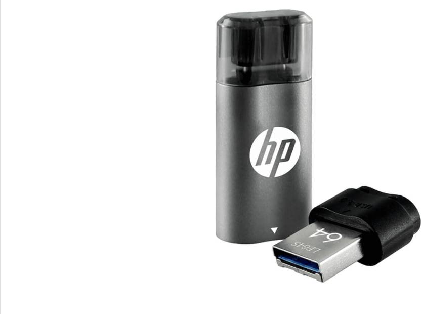 HP USB 3.2 64GB Type C OTG Flash Drive x5600c (Grey & Black) 64 GB Pen ...
