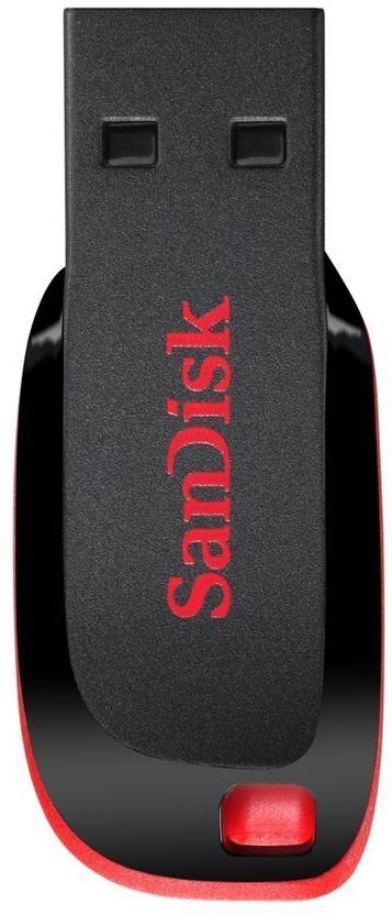 SanDisk Cruzer Blade USB 2.0 (Black, Red) 64 GB Pen Drive - SanDisk ...