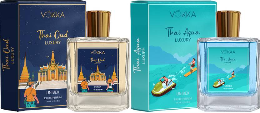 Buy VOKKA Thai Oud & Thai Aqua 100 ml Each Luxury Long Lasting EDP ...