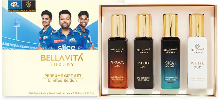 Buy Bella Vita Organic Unisex Perfume T Set For Men And Women 4x20 Ml