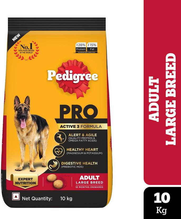 PEDIGREE Large Breed (18 Months Onwards) Chicken 10 kg Dry Adult Dog ...