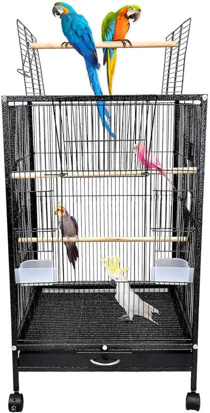 Buraq 30 inch Sturdy large Bird For Finch Lovebird Parrot with Rolling ...