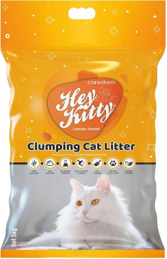Caredom Hey Kitty - Indian Bentonite Best Cat Litter | Lavender Fresh ...
