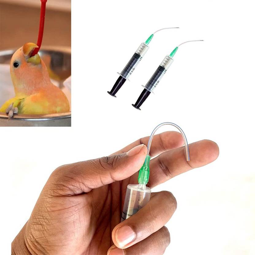 Cj farms and agritech 12 ml Bird Hand Feeding Syringe with Soft and ...