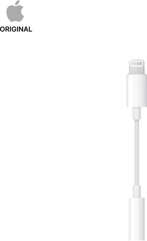 Apple White MMX62ZM/A Lightning to 3.5 mm Phone Converter Price in ...