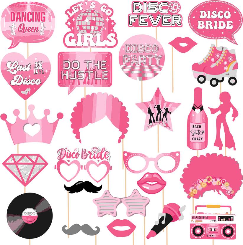 ZYOZI Bachelorette Party Photo Booth Props - Bridal Shower Props (Pack ...