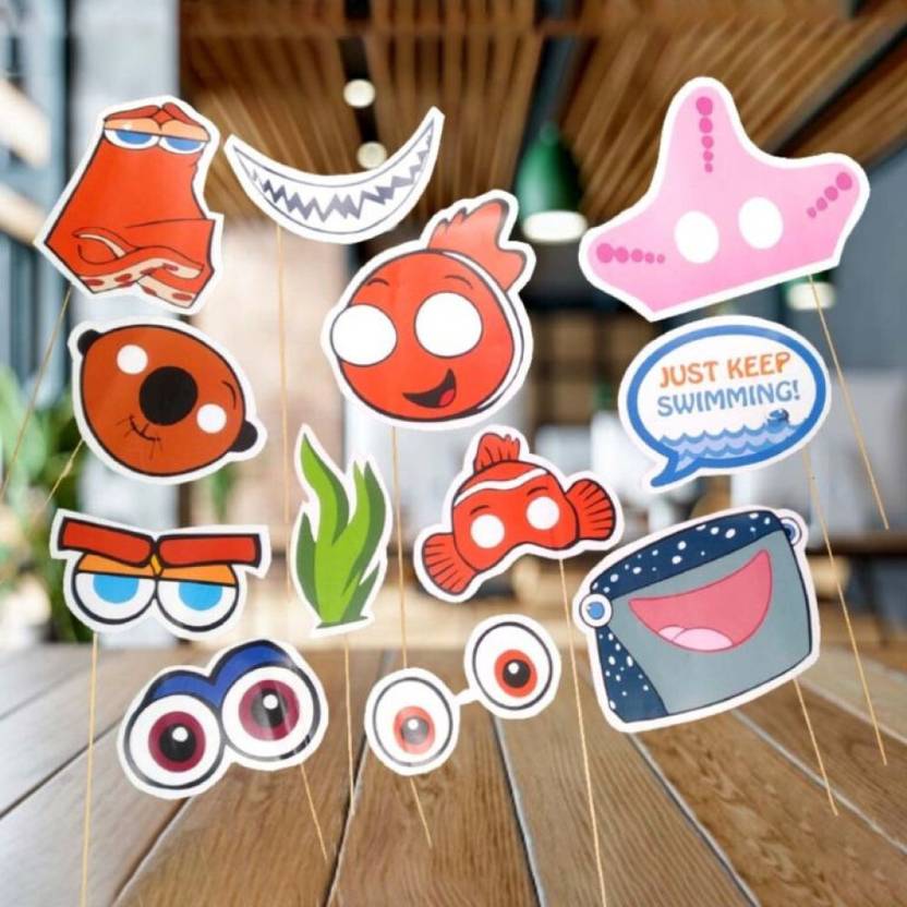 Partywala Finding Nemo Theme Party Stick Props Set Of 12 Pcs Photo ...