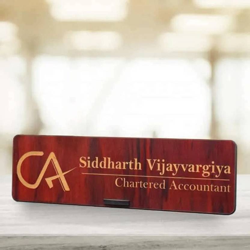 Wehatke Customized CA Desk Name Plate – Corporate Office Name Plates 10 ...