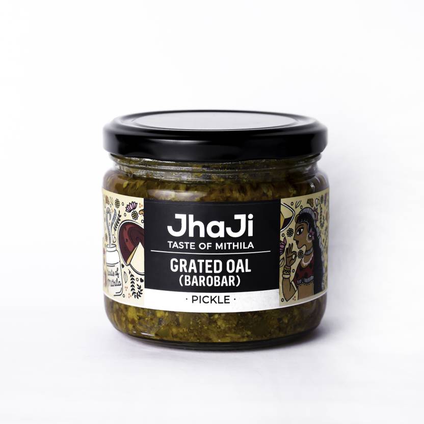 JhaJi Taste of Mithila JhaJi Achar Oal Barobar Achar Ginger, Green ...