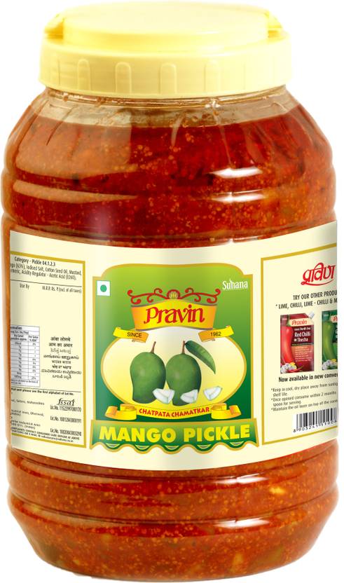 pravin Fresh Mango Pickle / Achaar 5kg Jar Mango Pickle Price in India ...