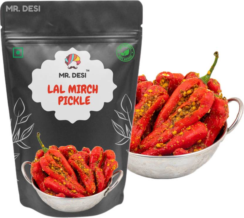 MR DESI Homemade Premium Rajasthani (Athana LAL mirch Without Oil ) 100% Pure & Natural Red ...