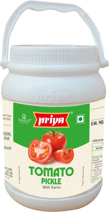 Priya Tomato Pickle with Garlic, 1Kg - Homemade Tamatar Achar Tomato ...