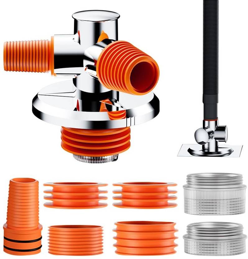 ELEPHANTBOAT Universal Triple Joint Connector for Sewer Pipe Bathroom ...