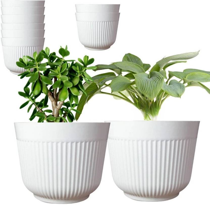 TechBlaze 12 Inch Big Size Gamla Plastic Flower Pot Gamla for Garden ...