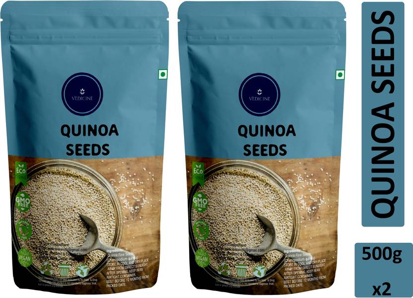 VEDICINE Quinoa Gluten Free - High Protein, High Fibre Quinoa, Ready to ...