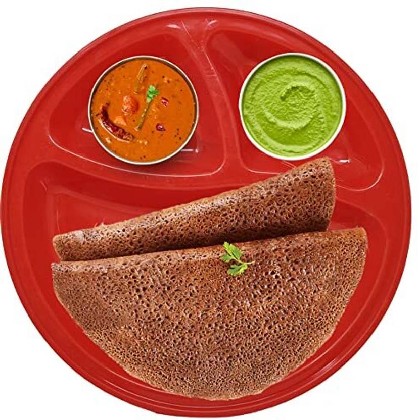 Wishmaster Round Shape 2 Portion Food Plate Micro Wave Safe ...