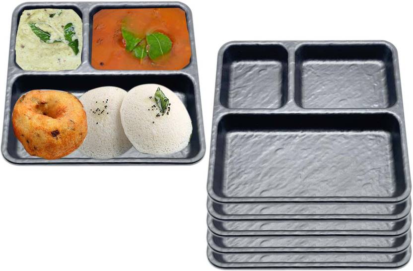 ZIDO PLATES FOR PAV BHAJI/CHILLA/IDLI/DOSA/VADA/KULCHA ETC. Dinner ...