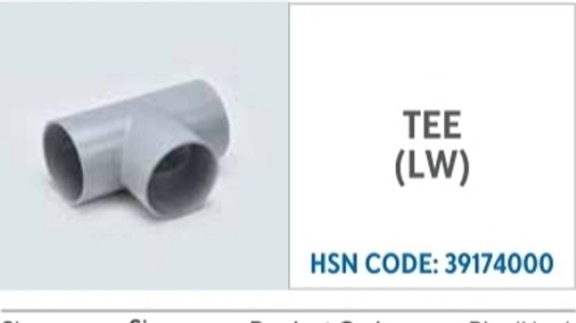 ASTRAL 4 inch PVC Tee 100 mm Plumbing Pipe Price in India - Buy ASTRAL ...