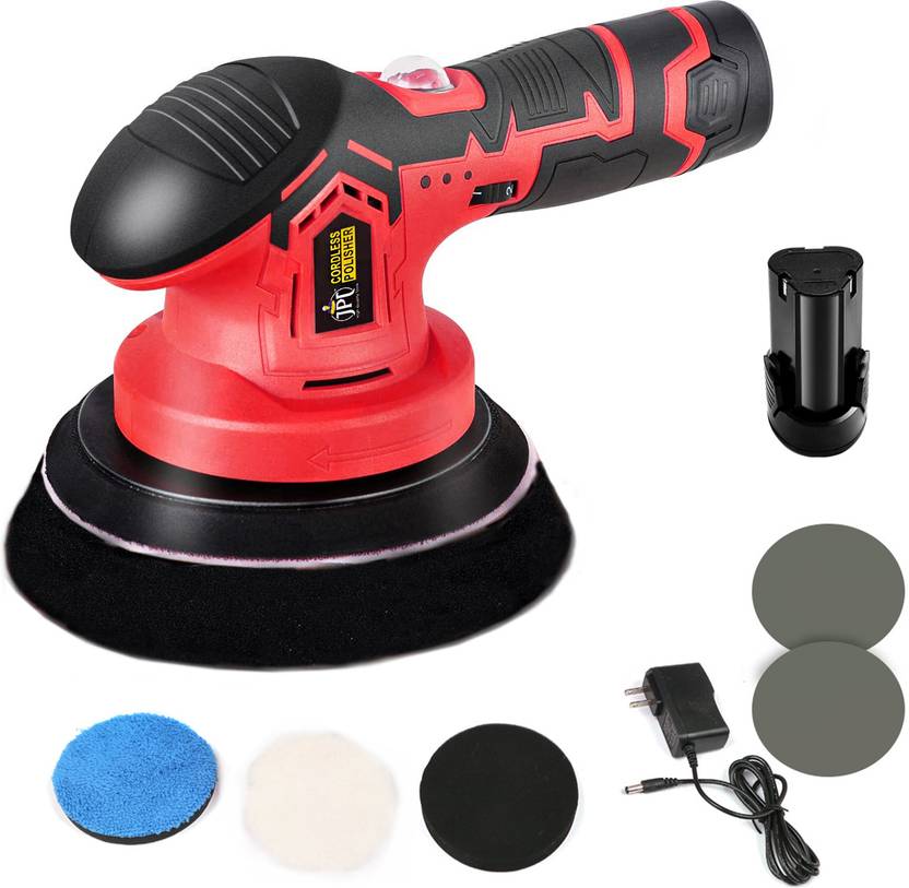 JPT 12V Cordless Buffing Machine Dual Action Polisher Orbital Sander ...