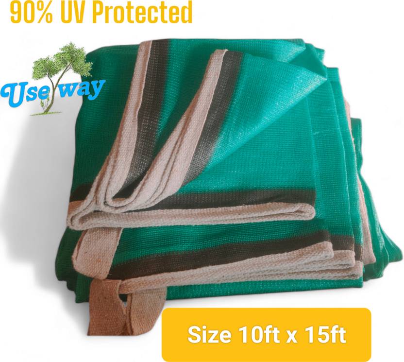 Use way Green Shade Net Size (10ft x 15ft) net from Sunlight 90% ...