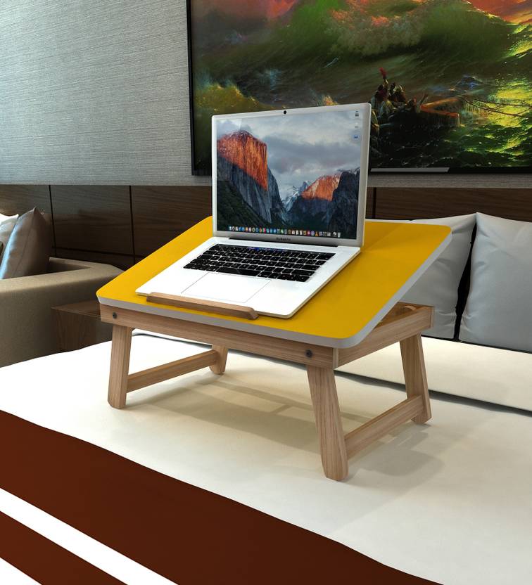 FABURA Adjustable Portable Laptop Table, Bed Table, Laptop Desk, Wood ...