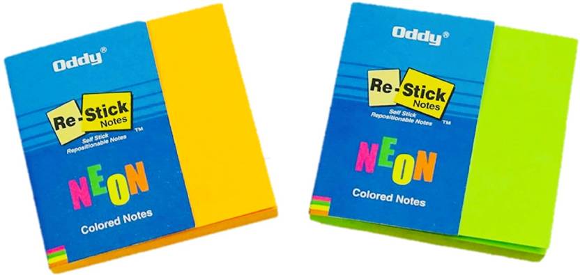 Flipkart.com | Oddy 3"x3" Sticky Notes (Pack of 2,Total - 160 Pads) 80 ...