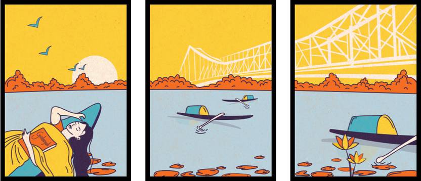 Howrah Bridge - Heart of Kolkata Fine Art Print - Phalguni Guha posters ...