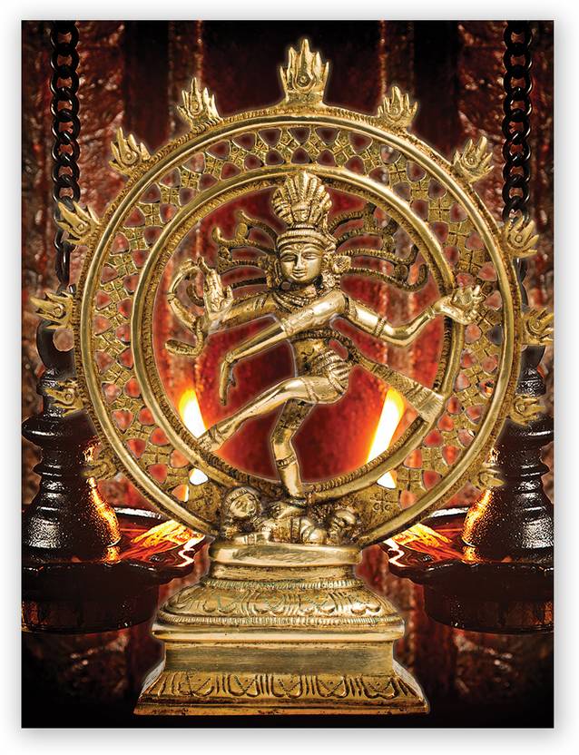Beautiful Lord Nataraja Paintinting Hindu God Photo Poster Size 24"X18 ...