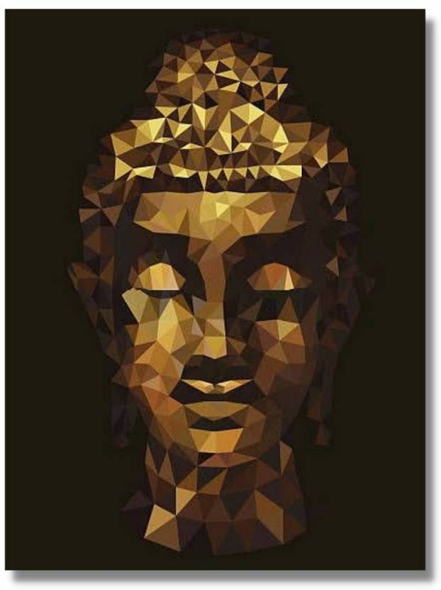 Gautam Buddha Poster (Diagonal) for Home & Office, A4 Size, Aesthetic ...