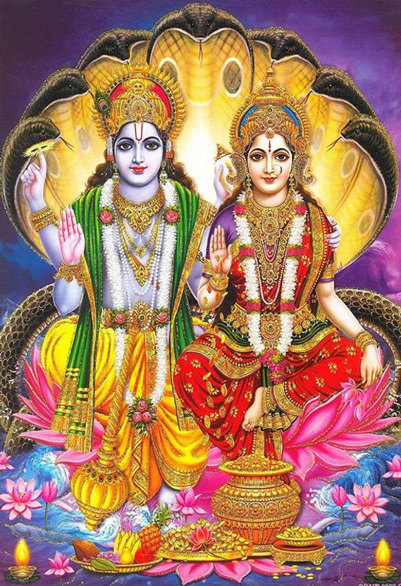 Poster Laxmi Narayan Ji Photo sl-13175 (Wall Poster, 13x19 Inches ...