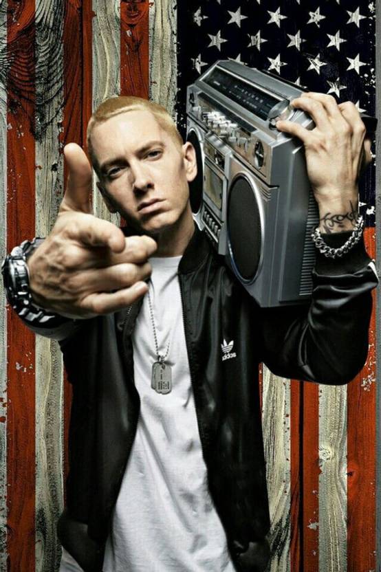 Eminem Rapper Poster for Room Wall Decoration, Size - 12 X 18 inches ...