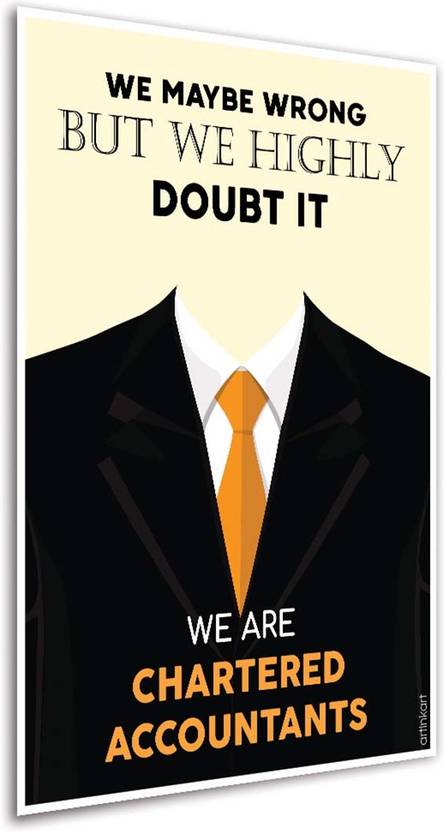 CA Chartered Accountant Firm Poster for Room Office Home Motivational ...