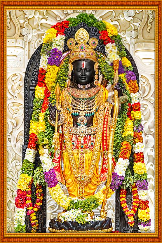 Ram Mandir Ayodhya Ram Lalla Poster Paper Print - Religious posters in ...