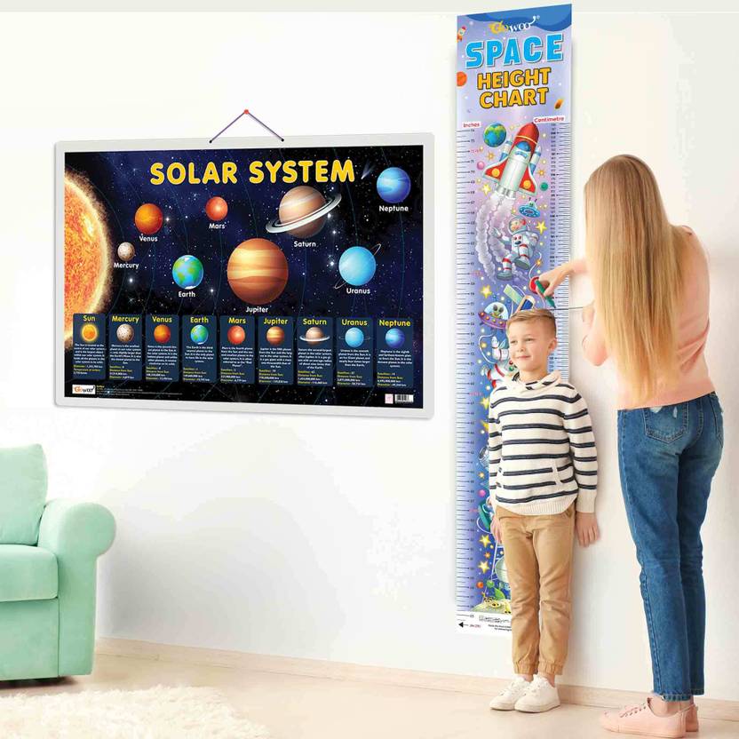 Solar System and SPACE HEIGHT CHART | Set of 2 chart | Exciting ...