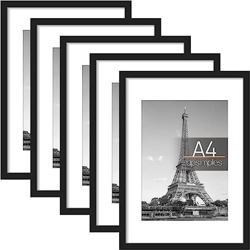 8x12 Wood Picture Frames Set of 5 to Display A4 Size Photos or Prints ...