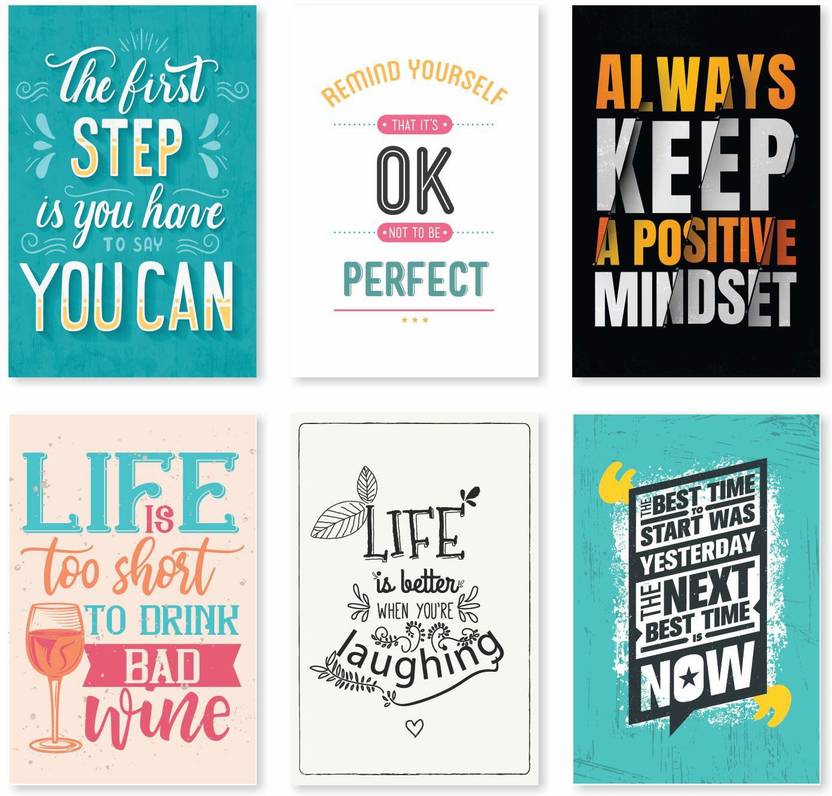 Motivational Poster Quotes Wall Design For Living Room Drawing Room ...